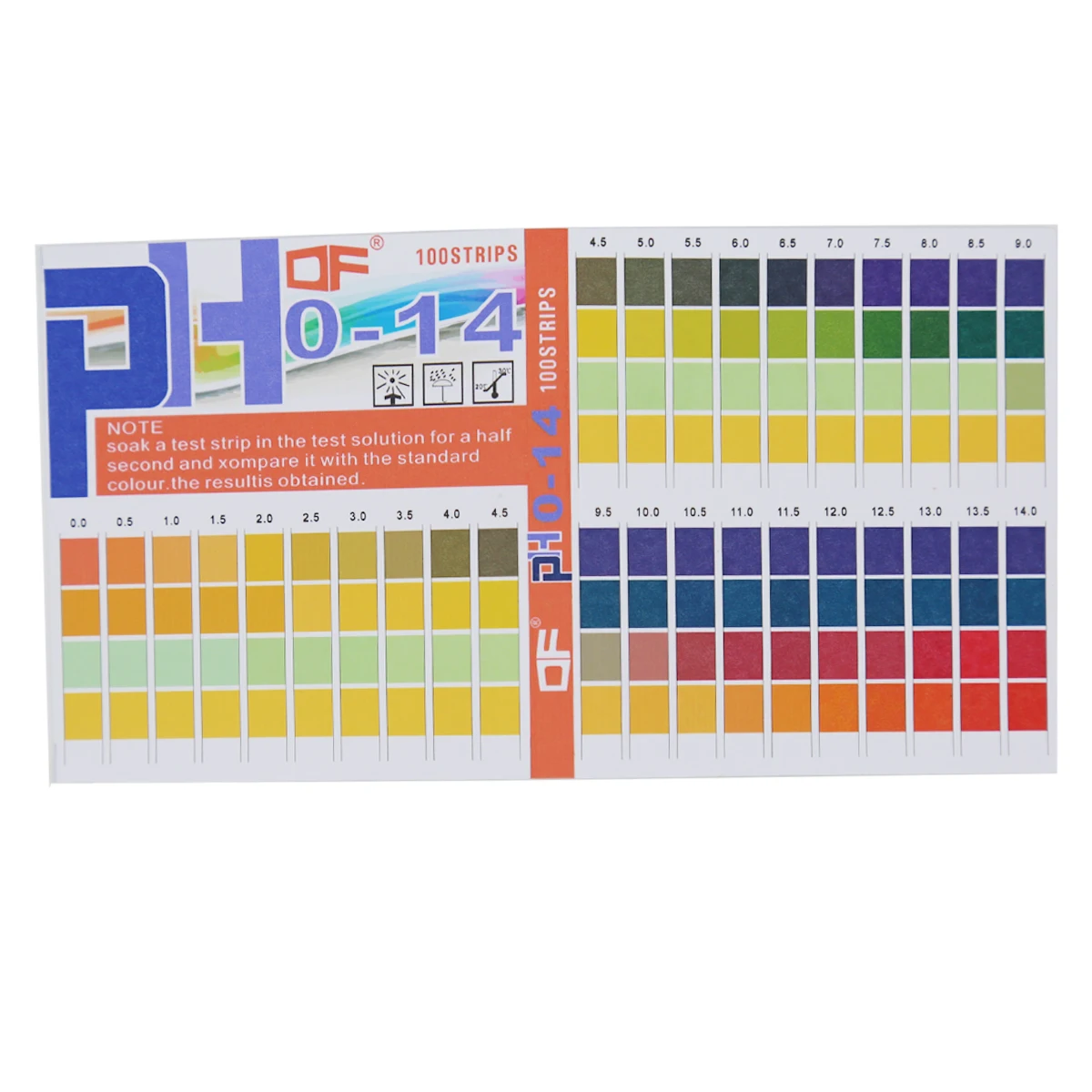 0 -14 Ph Test Paper Gastric Ph Test Strips 80pcs Ph Paper Strips Litmus ...