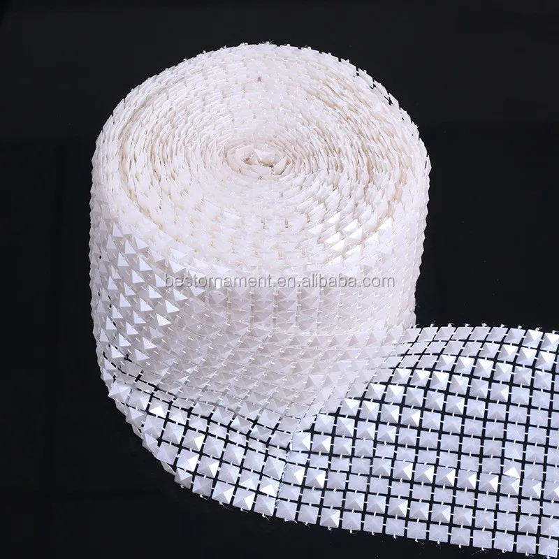 Pearl Mesh Wrap Roll Shiny Pearls Sparkle Bling Ribbon - Buy Diamond ...