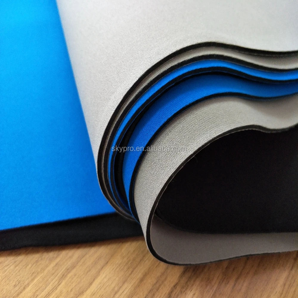 Soft Neoprene Rubber Material Laminated White Polyester Fabric - Buy ...