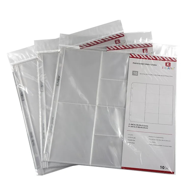 Page Clear A3 Punch Hole A2 Plastic Pocket Sheet Protector - Buy Sheet ...