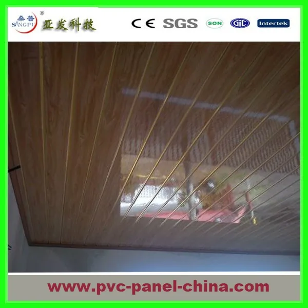 Tablilla de pvc párr cielo raso-Azulejos de techo -Identificación del ...