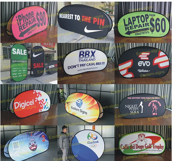 Foldable A Frame Pop up Banner - Perfect for Outdoor Events