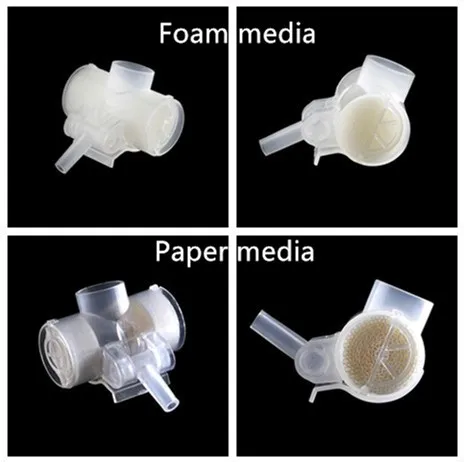 Disposable Medical Tracheal Hme Filter With Oxygen Tube Connector And ...