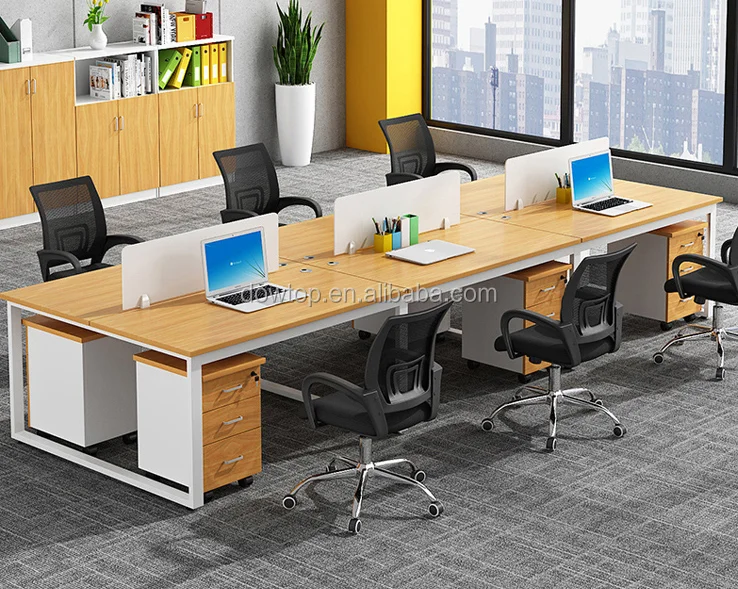 Modern Furniture Office Table 4 People Desk Office Desk - Buy 4 Person ...