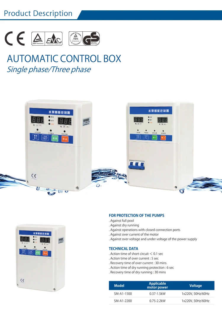 Waterproof Water Pump Automatic Control Box - Buy Control Box,Automatic ...
