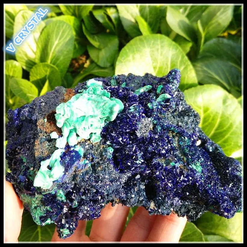 Wholesale Natural Raw Gemstone Blue Azurite Malachite Crystal Stone ...