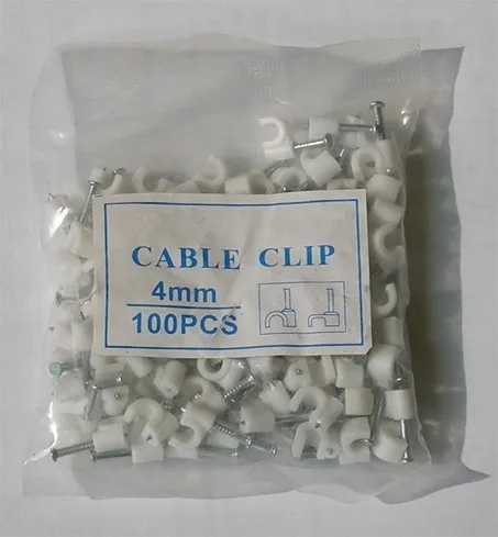 4mm-32mm Plastic Round square Wall Circle Electric Wire Cable Holding ...