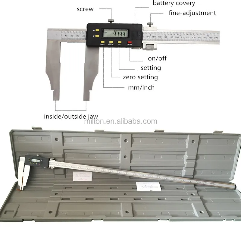 0-1000mm Heavy Duty Digital Caliper 40inch 1000mm Electronic Vernier ...