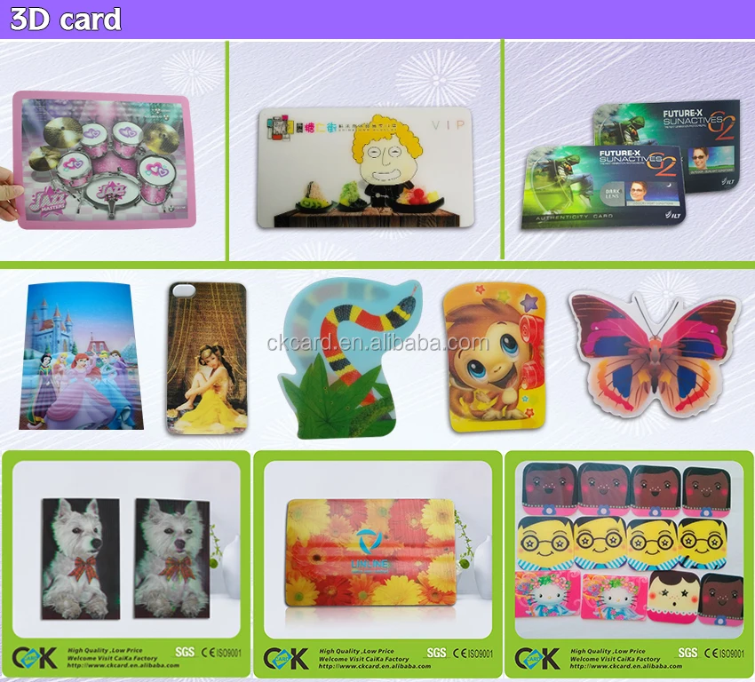 Plastic 3d Changing Image Card With 3 Movement Lenticular Card. - Buy ...