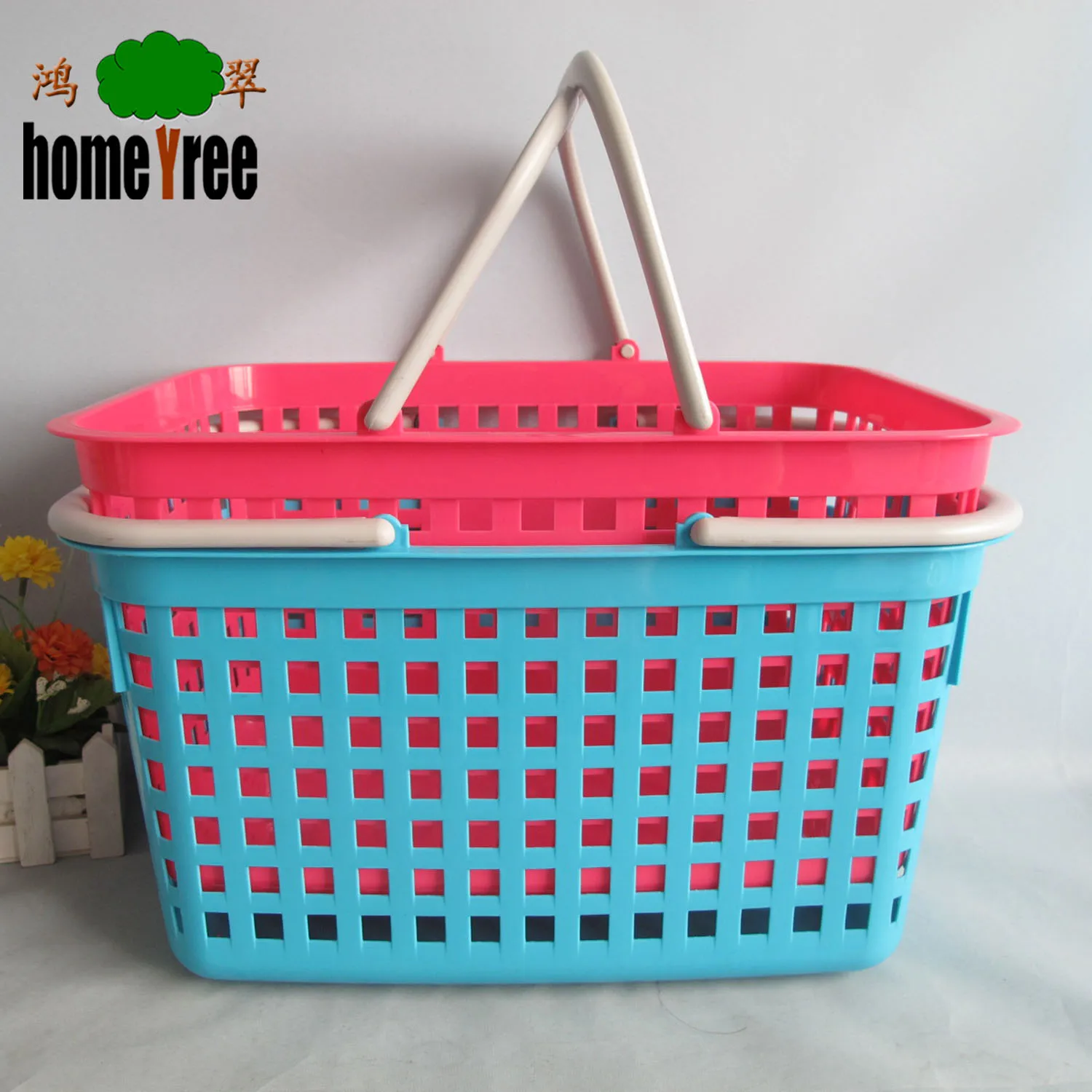 New Plastic Vegetable Basket With Handle,Plastic Storage Basket - Buy ...