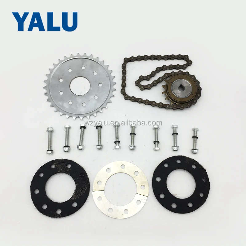 Yalu My1016z3 24v 350w Left Side Chain Drive Brush Electric Ebike Motor ...