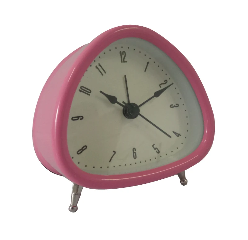 Triangle Shape Modern High Quality Metal Alarm Clock Desk Clock - Buy ...