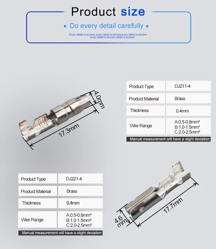 Guchuan 4mm Male and Female Bullet Terminals - Crimp Connectors