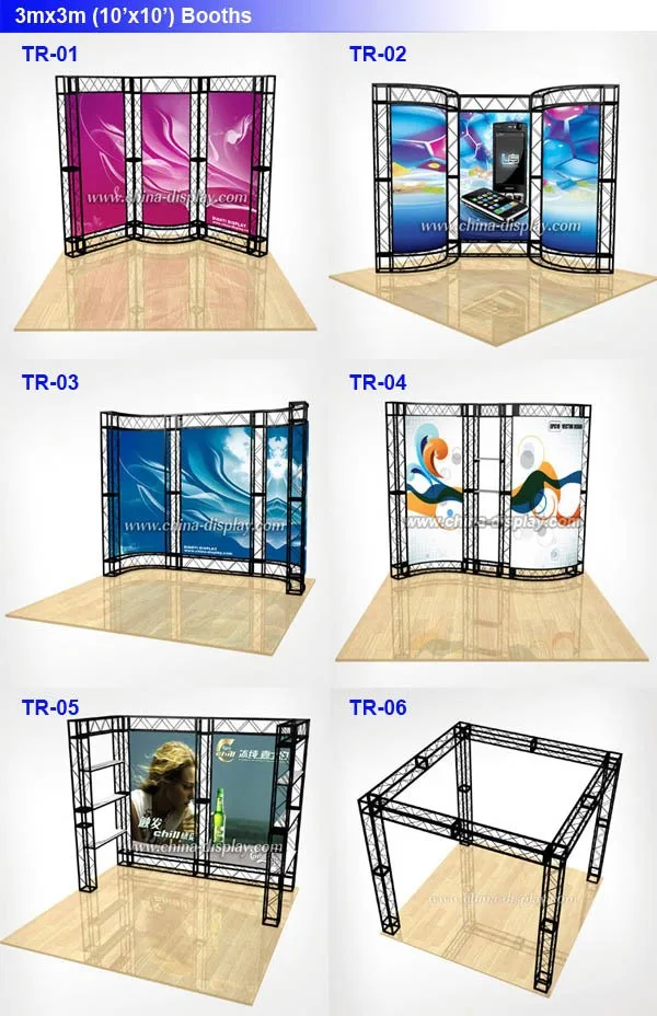 Trade Show Aluminum/steel Truss 3x3 Size Exhibition Booth - Buy 3x3 ...