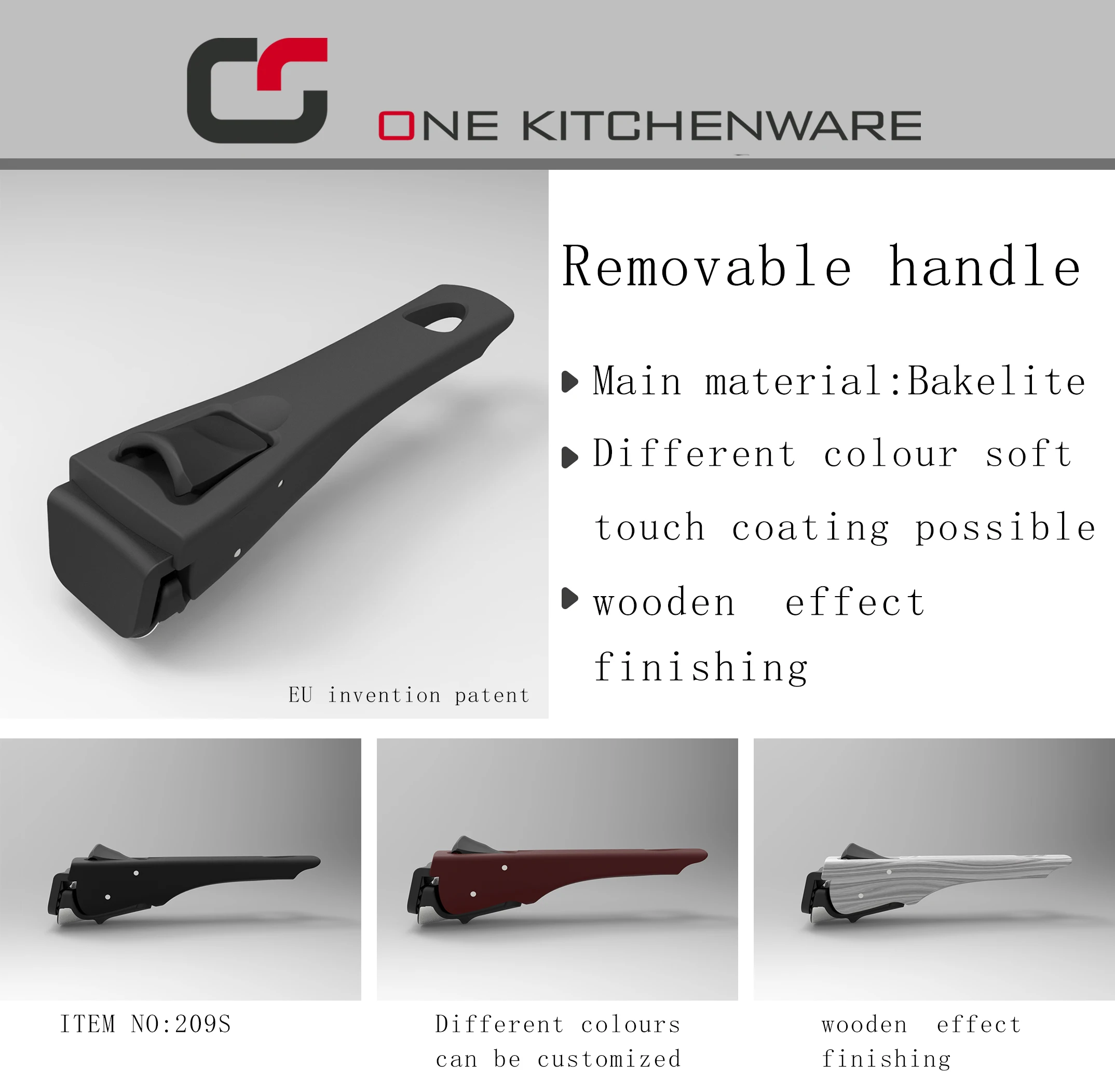 Removable Handle For Cookware (bakelite)detachable Handle For Cookware ...