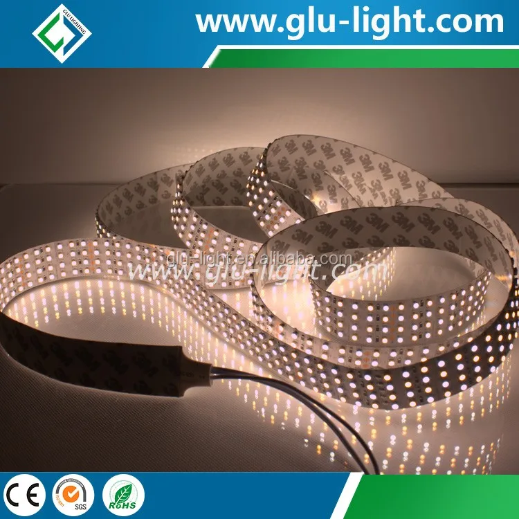 2400-6500k 4 Rows W+ww Bi Color 3528 Cct Led Strip 480led/m 24v High ...