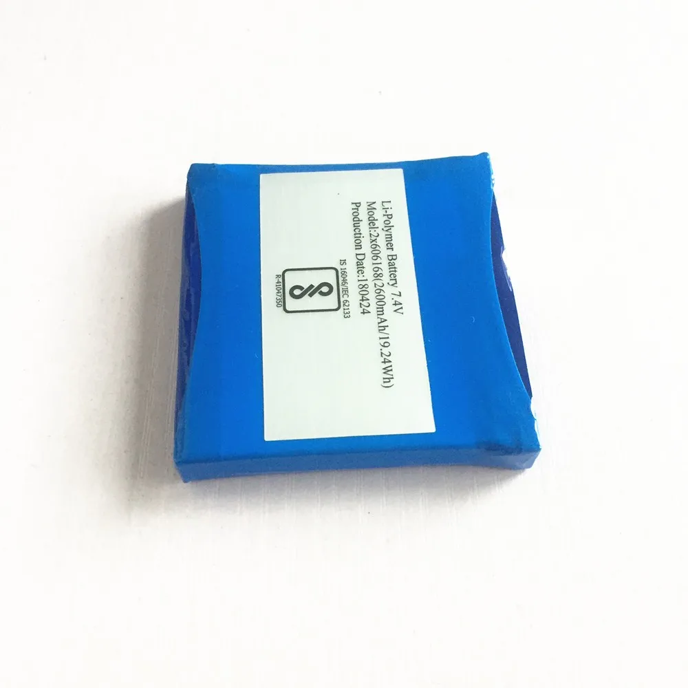 Bis Certification Li Polymer Battery 7.4v 2600 19.24wh 606168 - Buy Bis ...