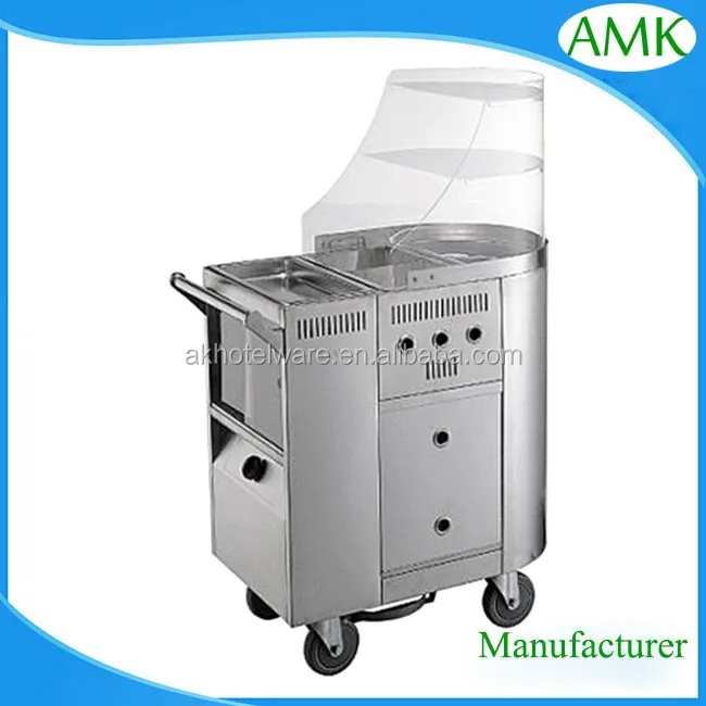 Stainless Steel Dim Sum Display Cart Trolley/restaurant Dessert Cart ...