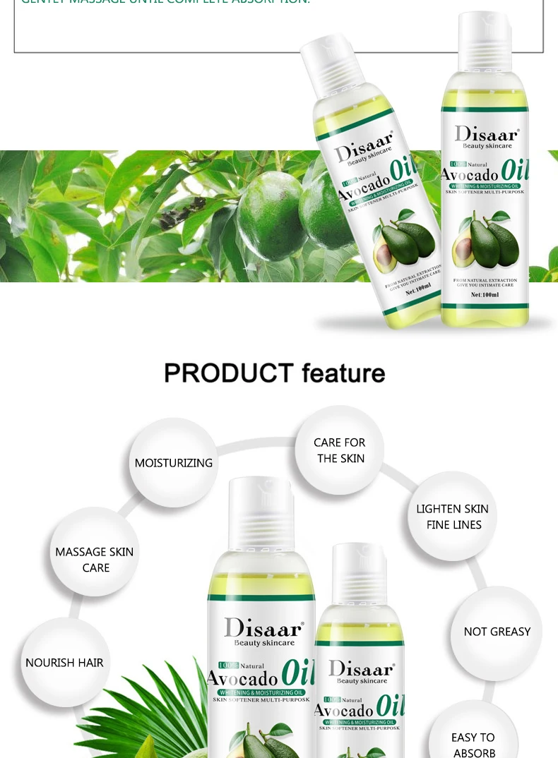 Disaar Skin Care Relaxing Natural Best Moisturizing Softener Avocado ...