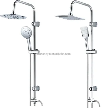Stainless Steel High Pipe Bathroom Overhead Shower Set With Faucet ...