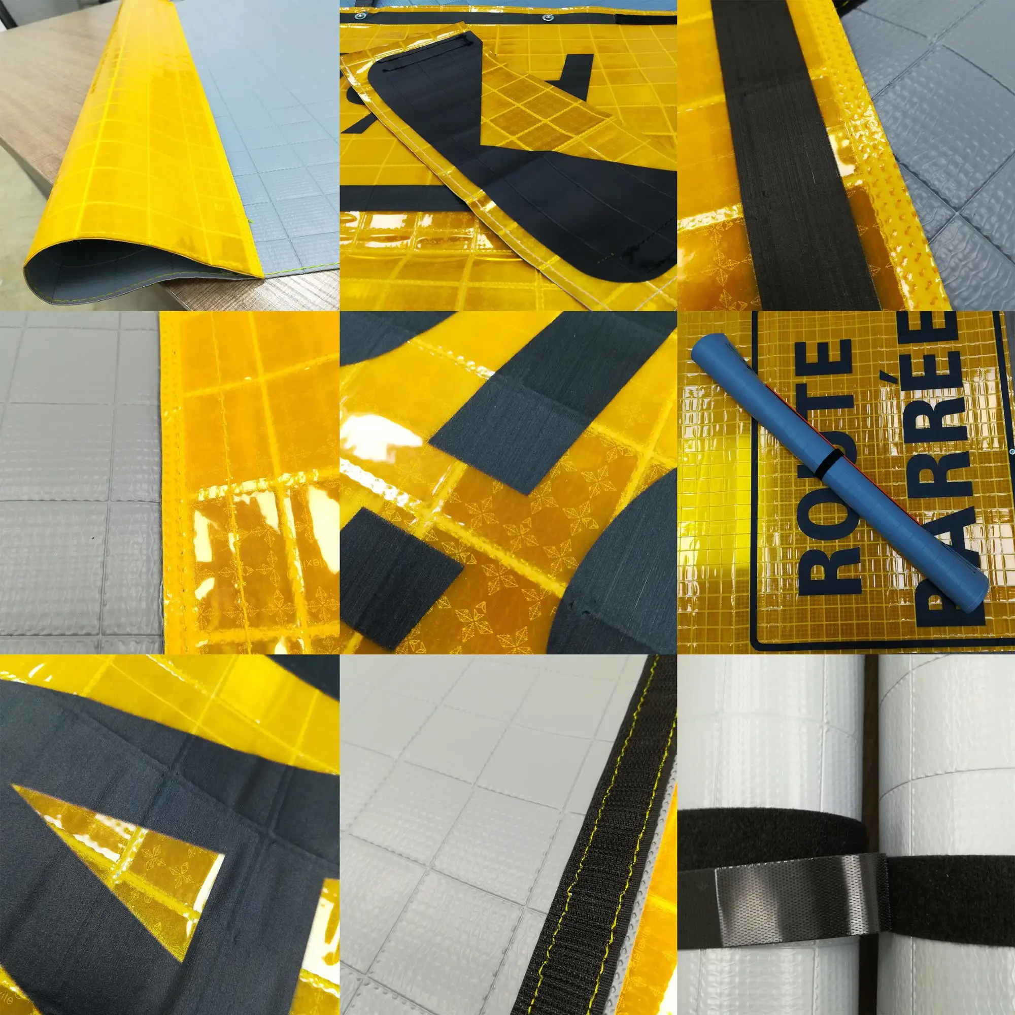 Hi Vis Customized Pietons Reflective Safety Roll Up Sign,Roll Up Traffic Control Sign For Road ...