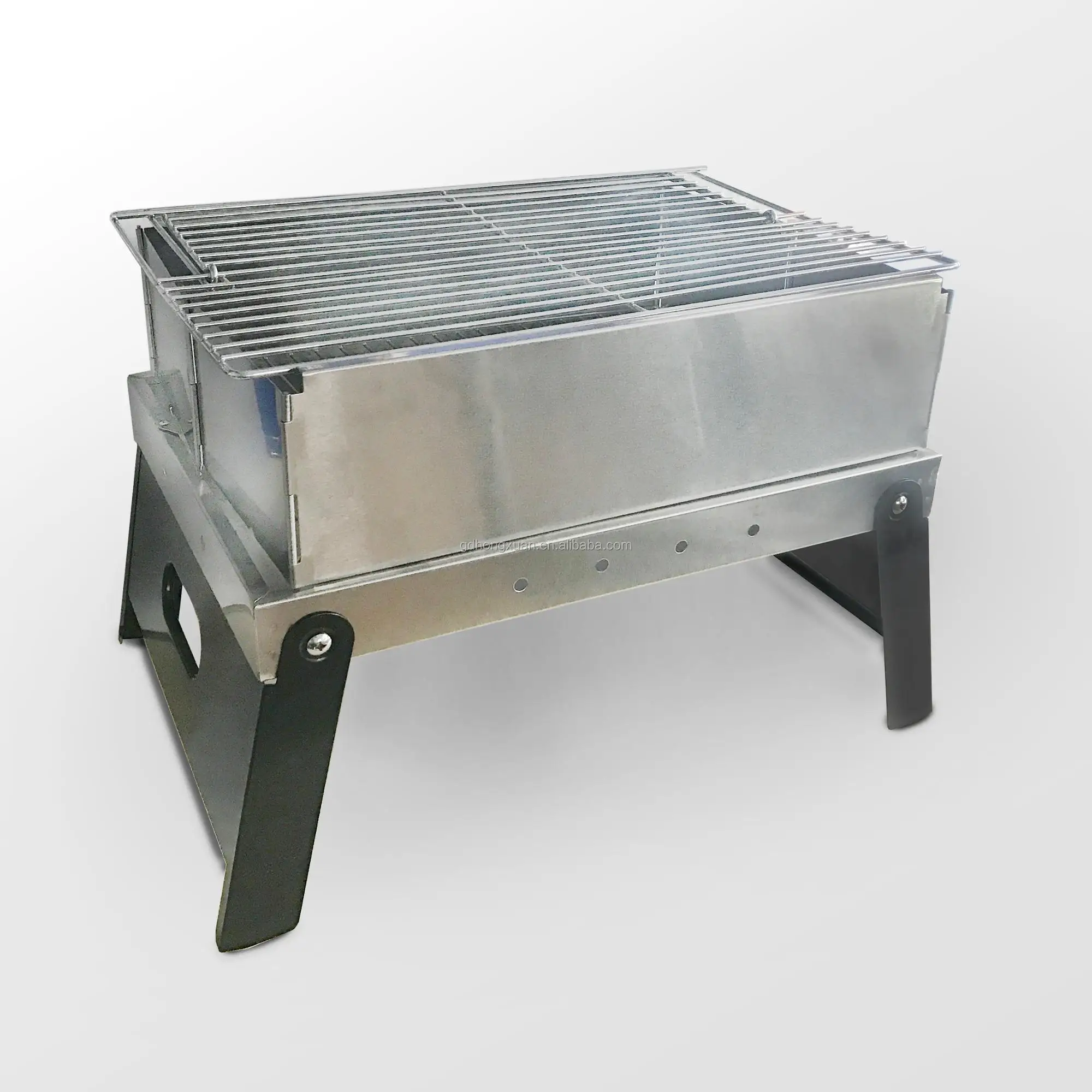 Folding Portable Stainless Steel Outdoor Bbq Grill Heavy Duty Rustproof ...