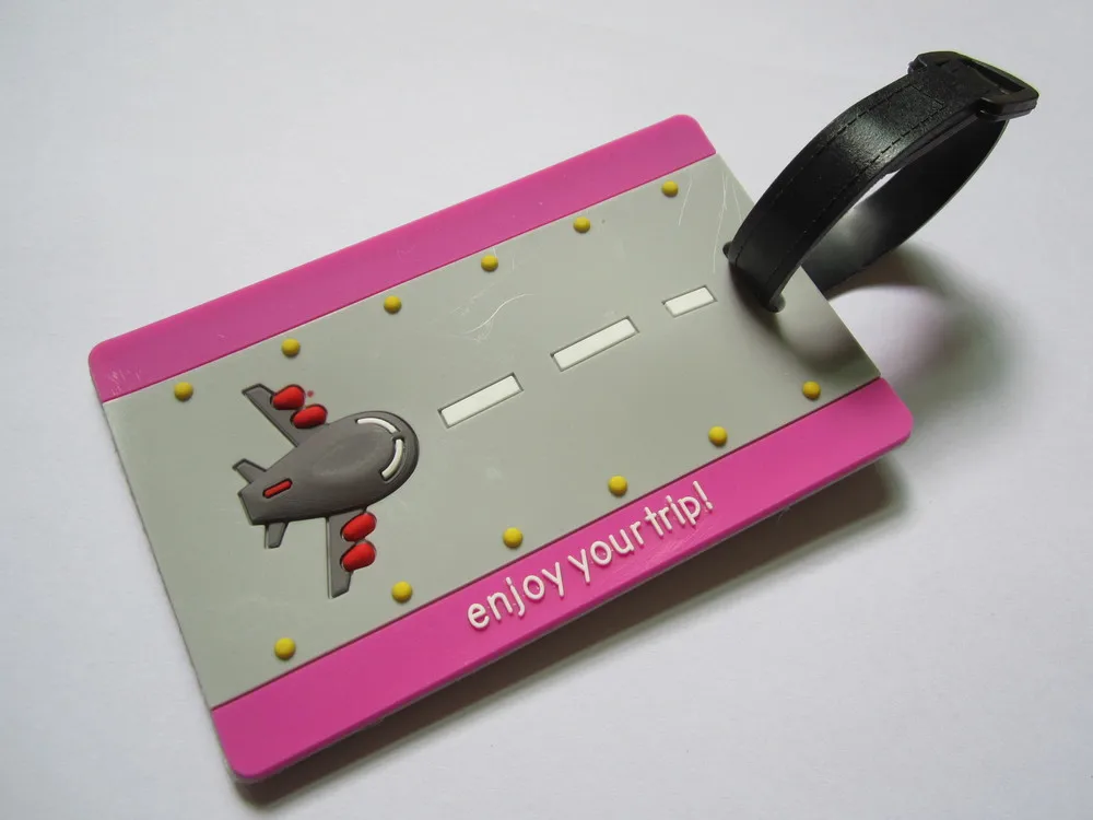 Custom Made 3d Soft Silicon Rubber Luggage Tag Golf Bag Tag - Buy ...