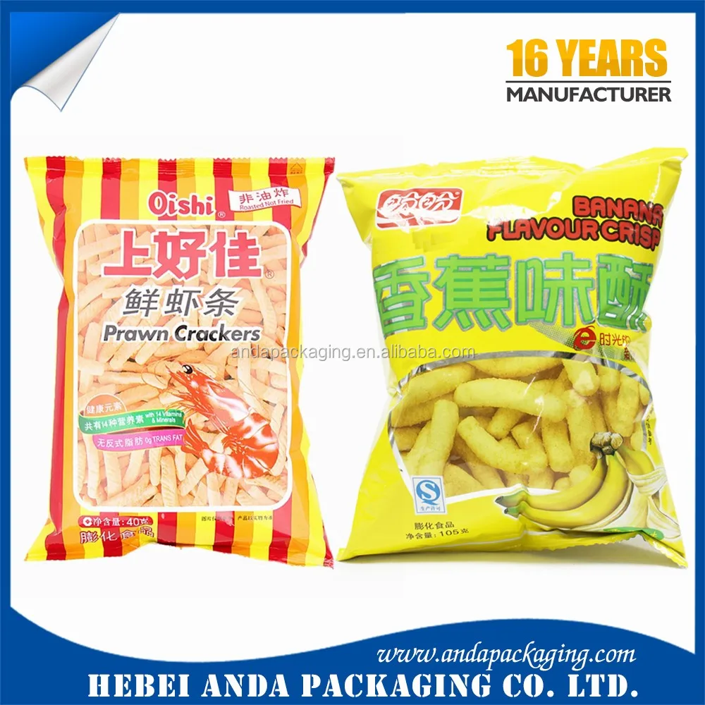 Fried Chips Packaging Plastic Bag/laminated Material Snack Food ...
