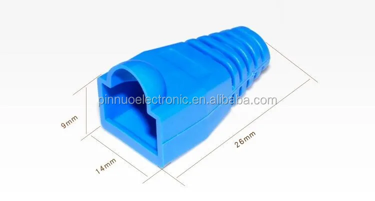 Soft Plastic RJ45 Ethernet Network Rubber Boot OD 6.0mm