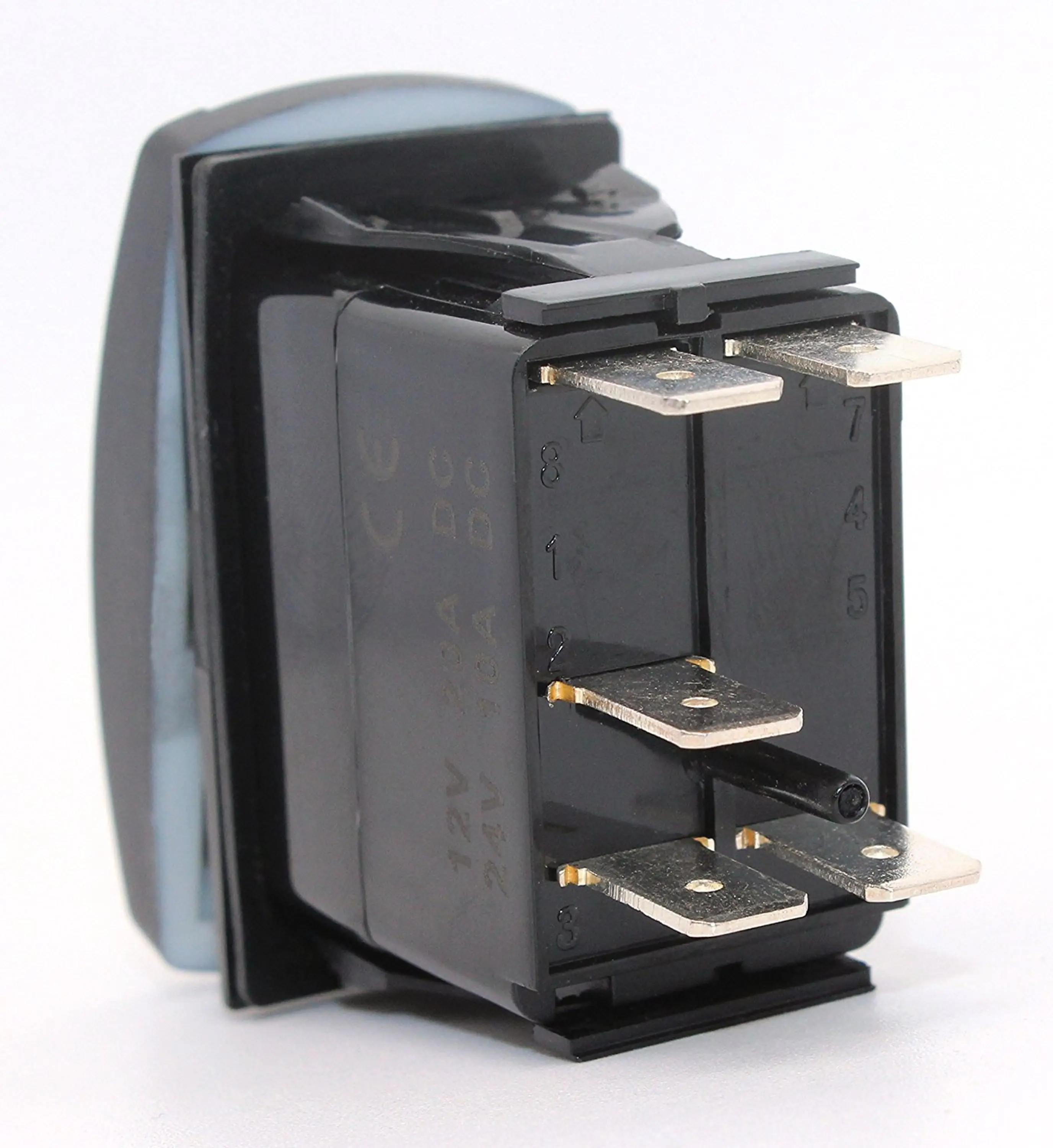 Blue Led Light 5 Pin Rocker Switch Bar On/off Switch For Rvs Off Road ...