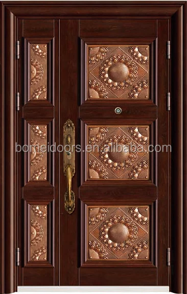 Bomei Factory Exterior Security Steel Double-layer Door With Steel ...