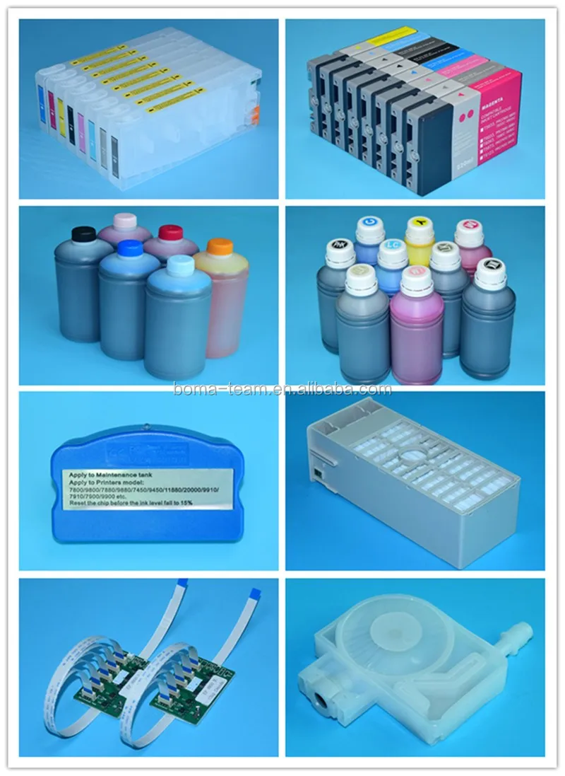 350ml Bulk Ciss Refill Ink Cartridge For Epson Stylus Pro Sp 7800 9800 ...