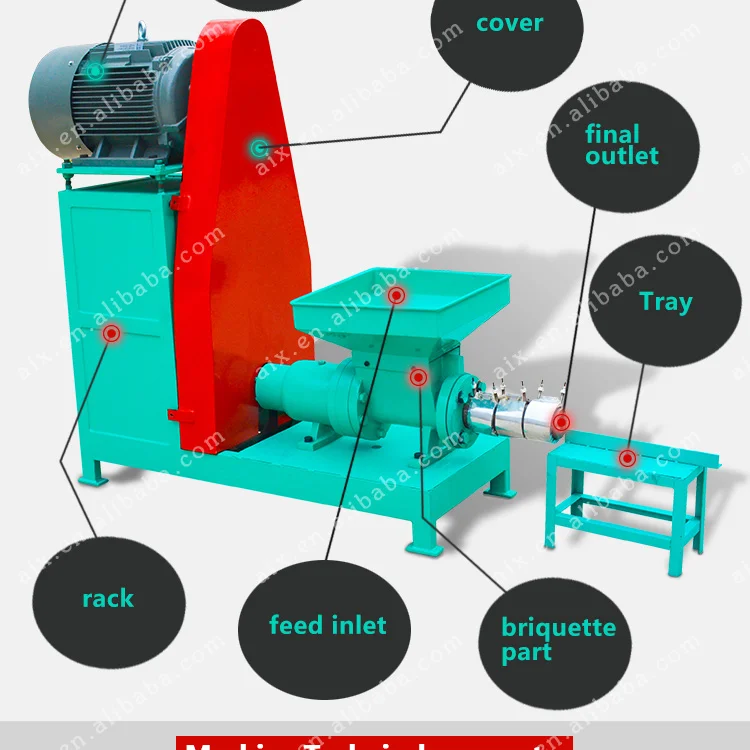 The Automatic Briquette Machine And Small Biomass Briquette Machine On ...