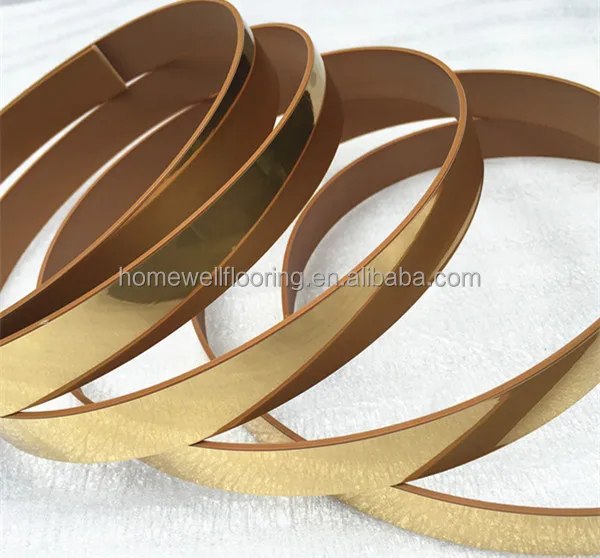 Clear Gold Metal 1mm Pvc Edge Banding - Buy 1mm Pvc Edge Banding,1mm ...
