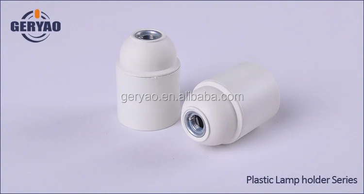China Lighting Parts Supplier Plastic E27 Screw Locking Lamp Holder ...