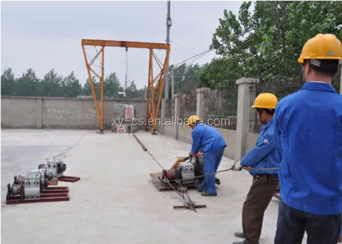 3 Ton Gasoline Engine Portable Winch - Wire Rope Capstan