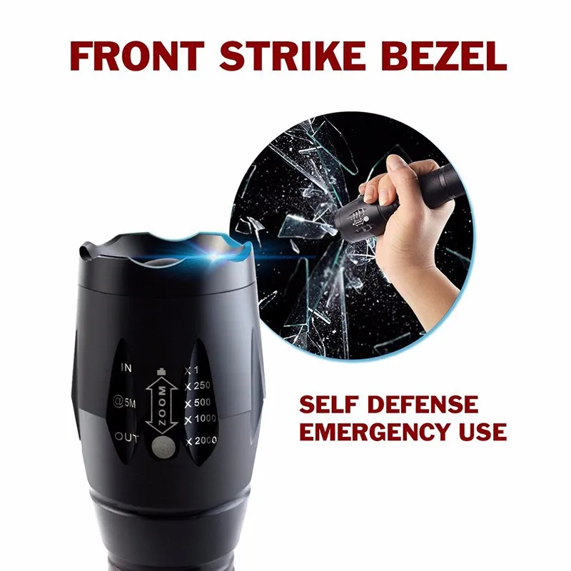 Led Rechargeable Flashlight Pocketman Xml T6 Linterna Torch Set - Buy Tactical Flashlight,Uv ...