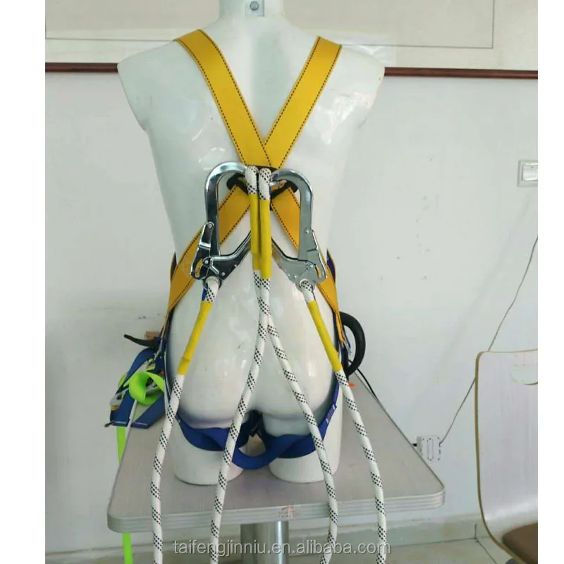 Ce Standard Fall Protection Lineman Safety Belt With Two Big Hook - Buy ...