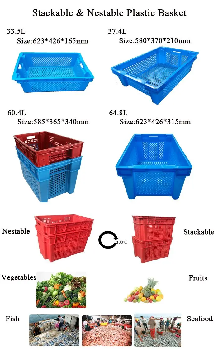 QS Security Attach Lid Stackable Storage Plastic Folding Collapsible ...