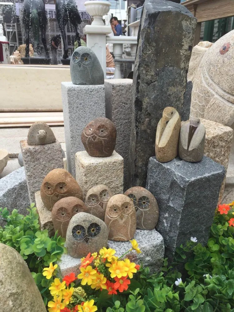 Garden Owl Stone Carving - Buy Stone Carving,Stone Owl,Animal Statues ...
