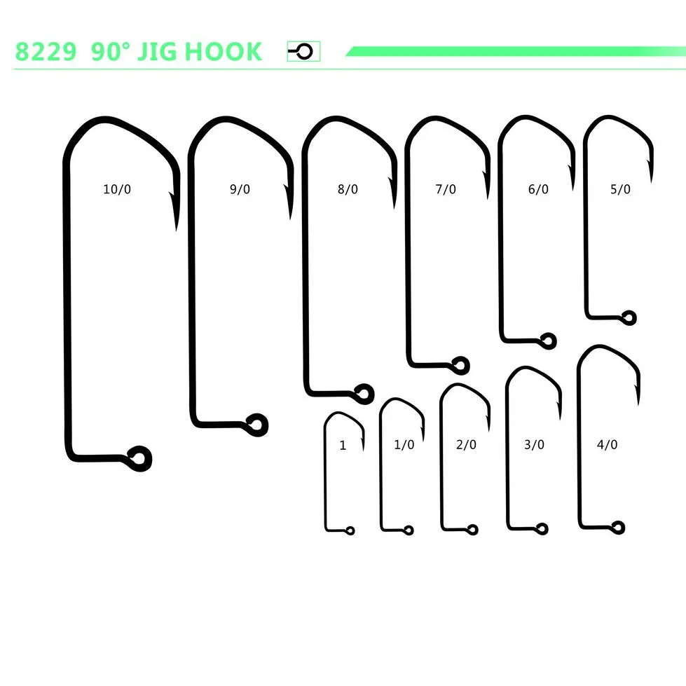 Grand Sale High Carbon Steel 90 Degree Jig Hook - Buy Jig Hook,Fishing ...