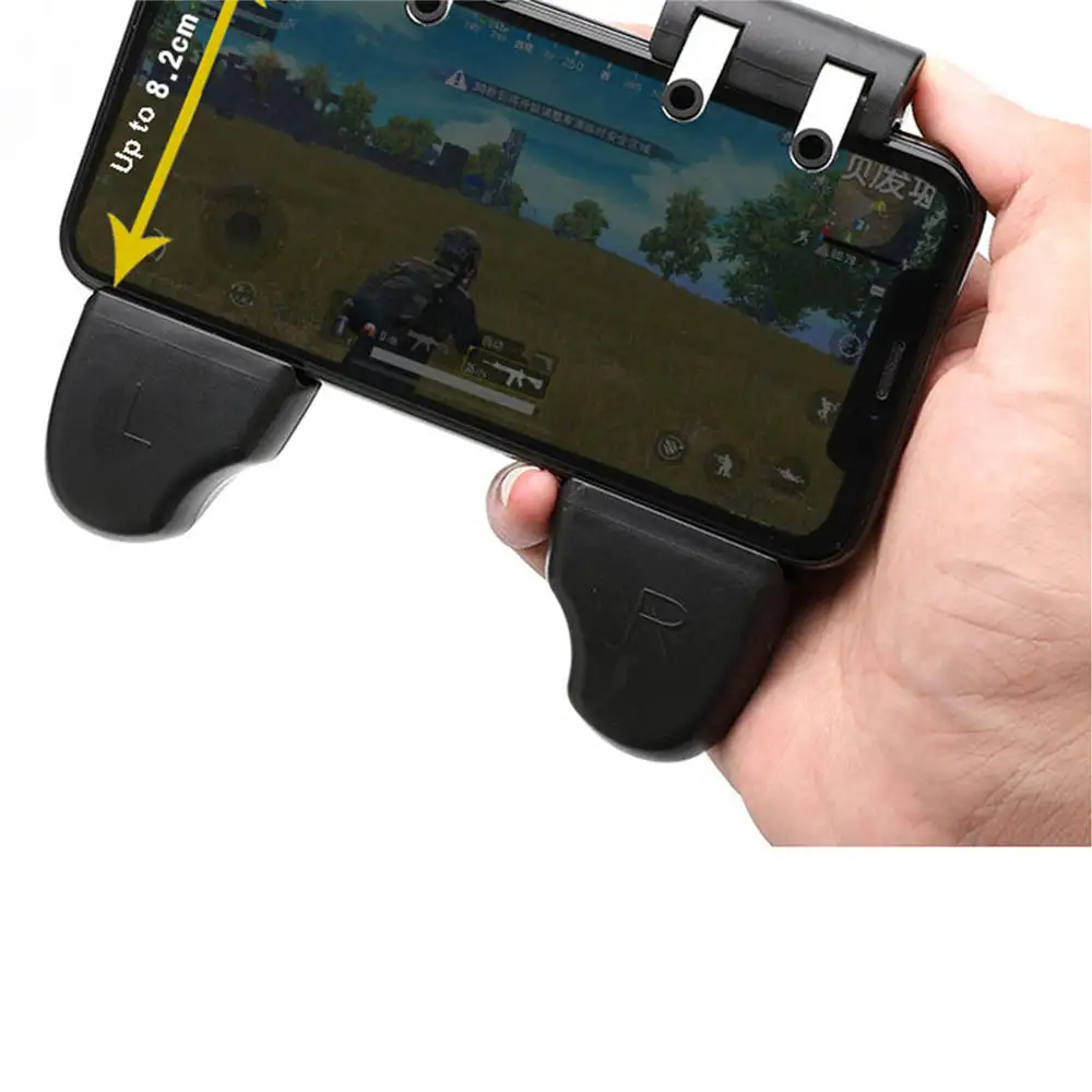 Six-finger Linkage Gaming Trigger Gamepad L1r1 Shooter Controller With Cooling Fan Mobile Game ...