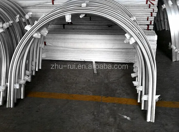 Curved Industry Aluminium Profile For Glass Door Customized Curved And ...