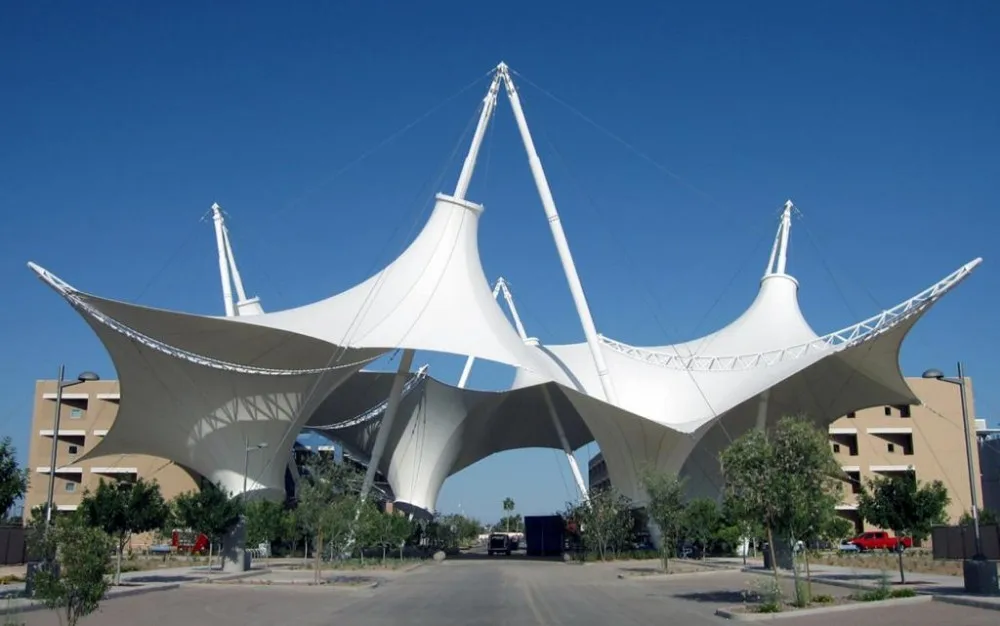 Etfe Pvdf Tensile Membrane Structure Steel Structure For Building - Buy ...