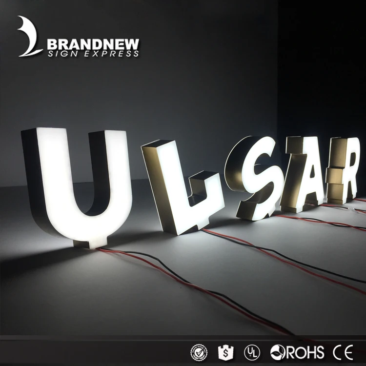 OEM Outlet Acrylic Front and Back Side LED Luminous Characters