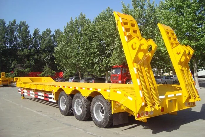 Heavy duty 80 tonnen 100 tonnen tieflader lkw dolly auflieger für ...