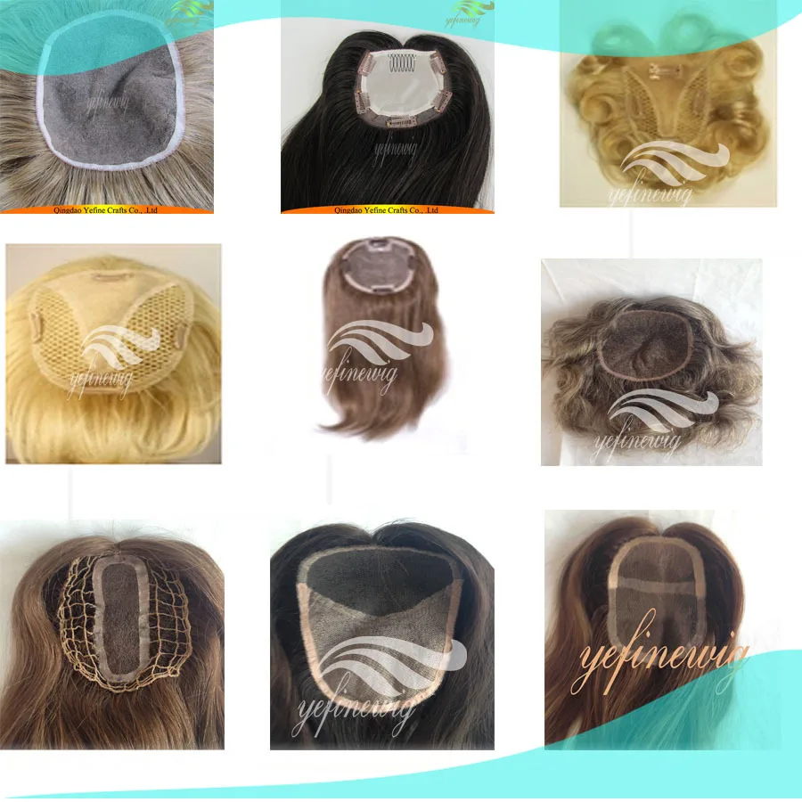 Medium Brown Human Hair French Drawn Silk Top Topper In Stock - Buy ...
