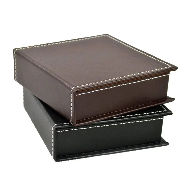 Custom Top-grade Pu Memo Box With Sticky Notes - Buy Custom Memo Box ...