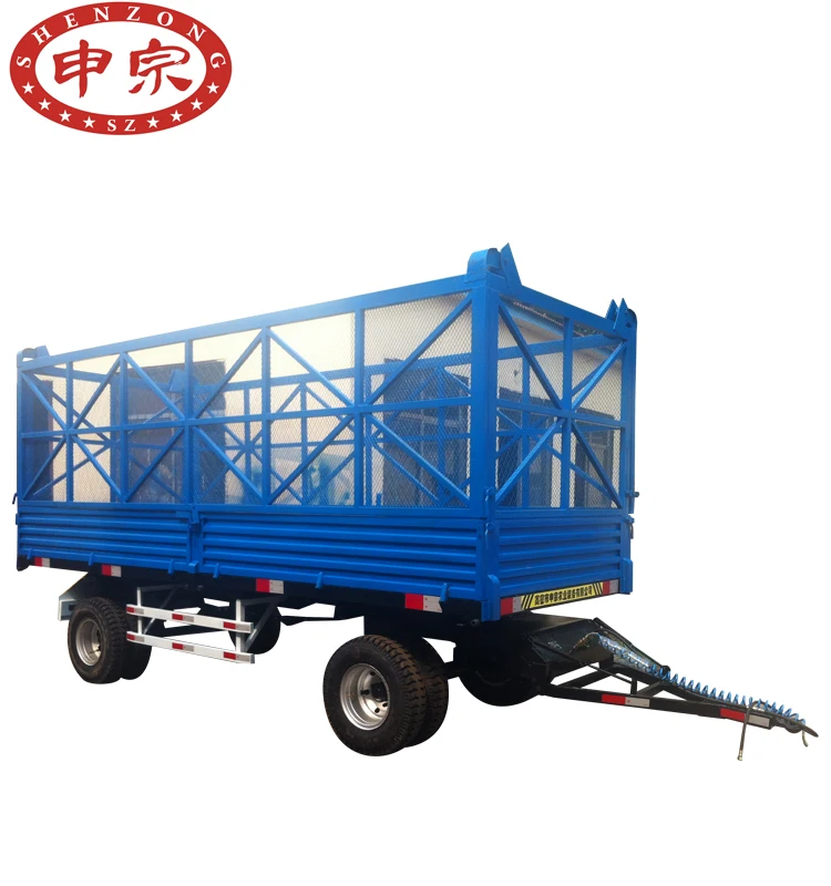 Heavy Duty 4 Wheel Farm Wagon Trailers Dump Truck Grass Trailer - Buy ...