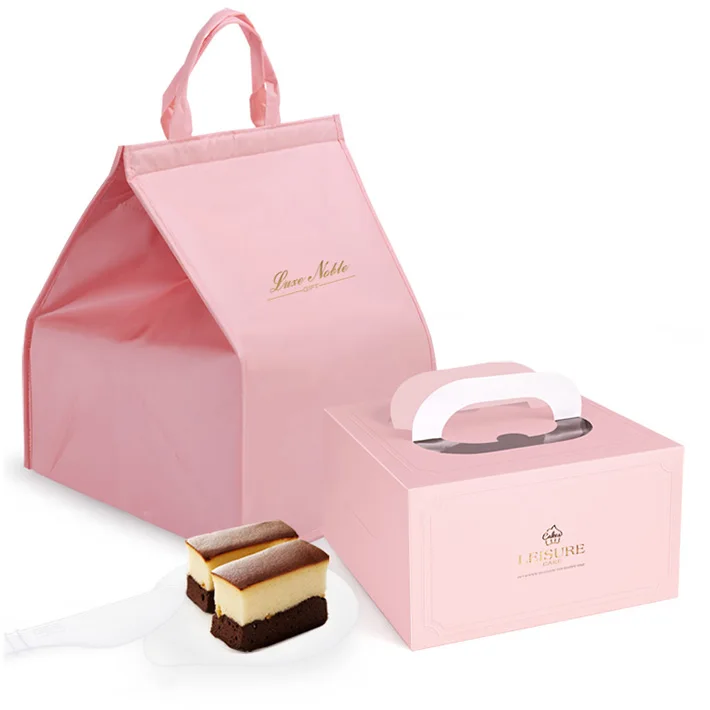 Custom Cheese Cake Sweet Box Food Packaging Box With Handle - Buy ...